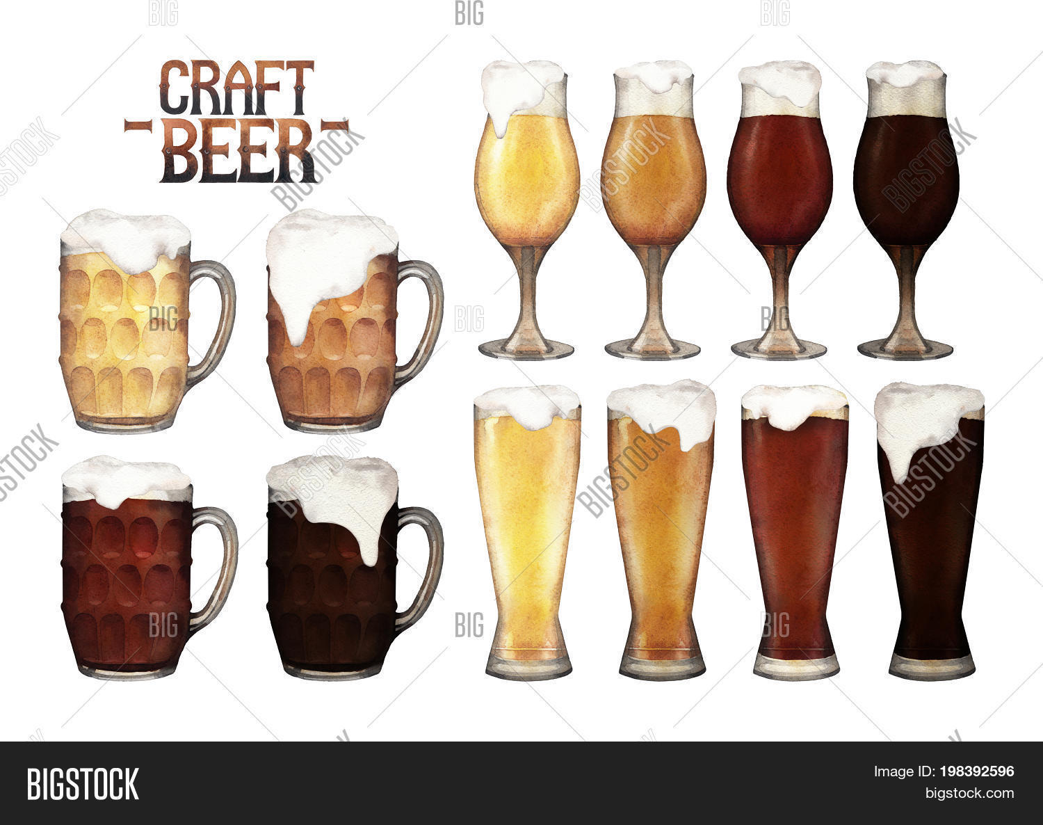 Four Varieties Beer Image & Photo (Free Trial) | Bigstock