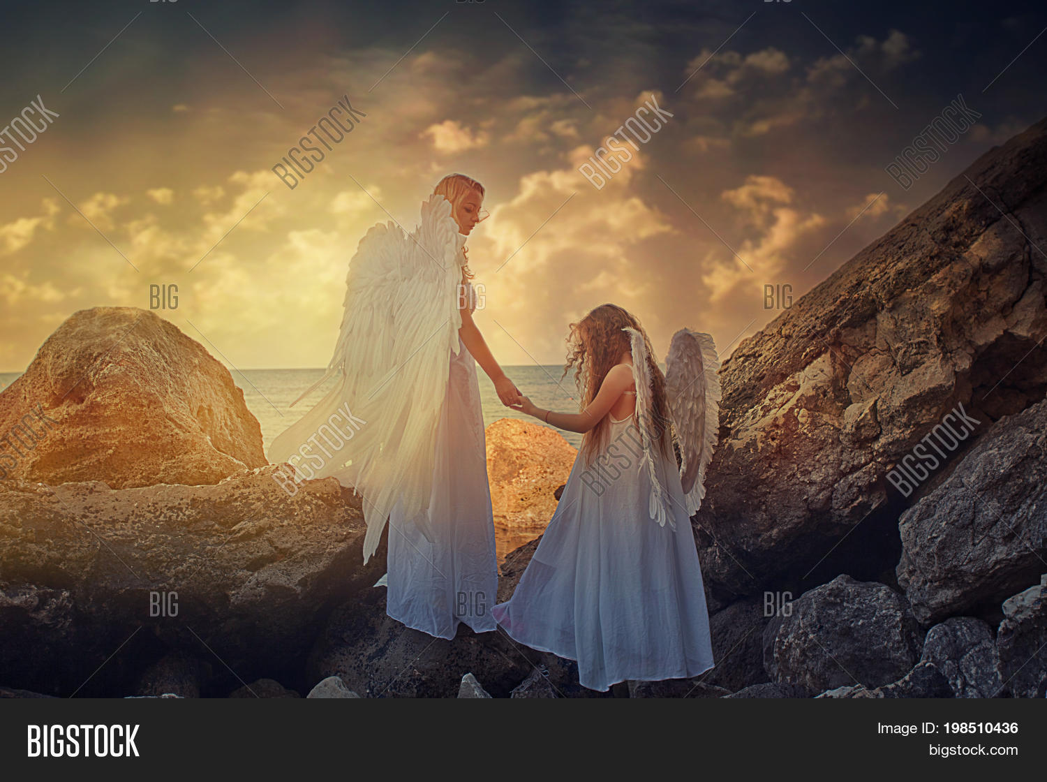 Angels. Mom Daughter Image & Photo (Free Trial) | Bigstock