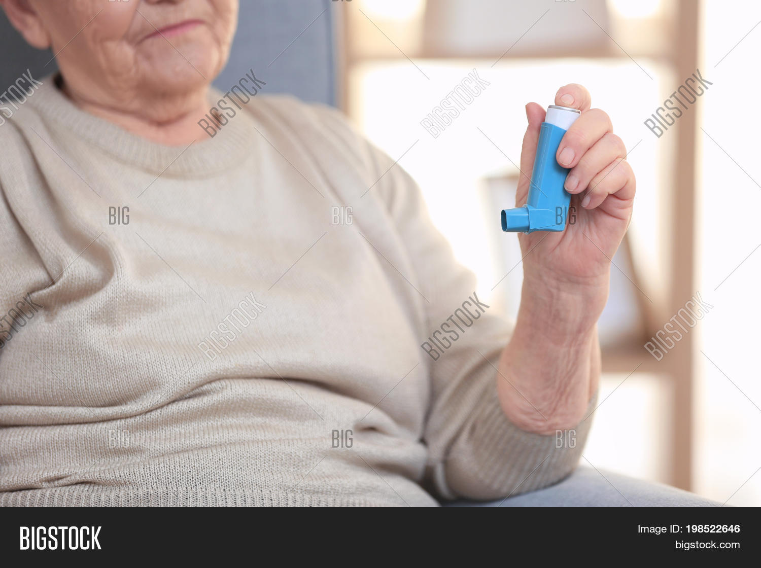 Elderly Woman Inhaler Image & Photo (Free Trial) | Bigstock