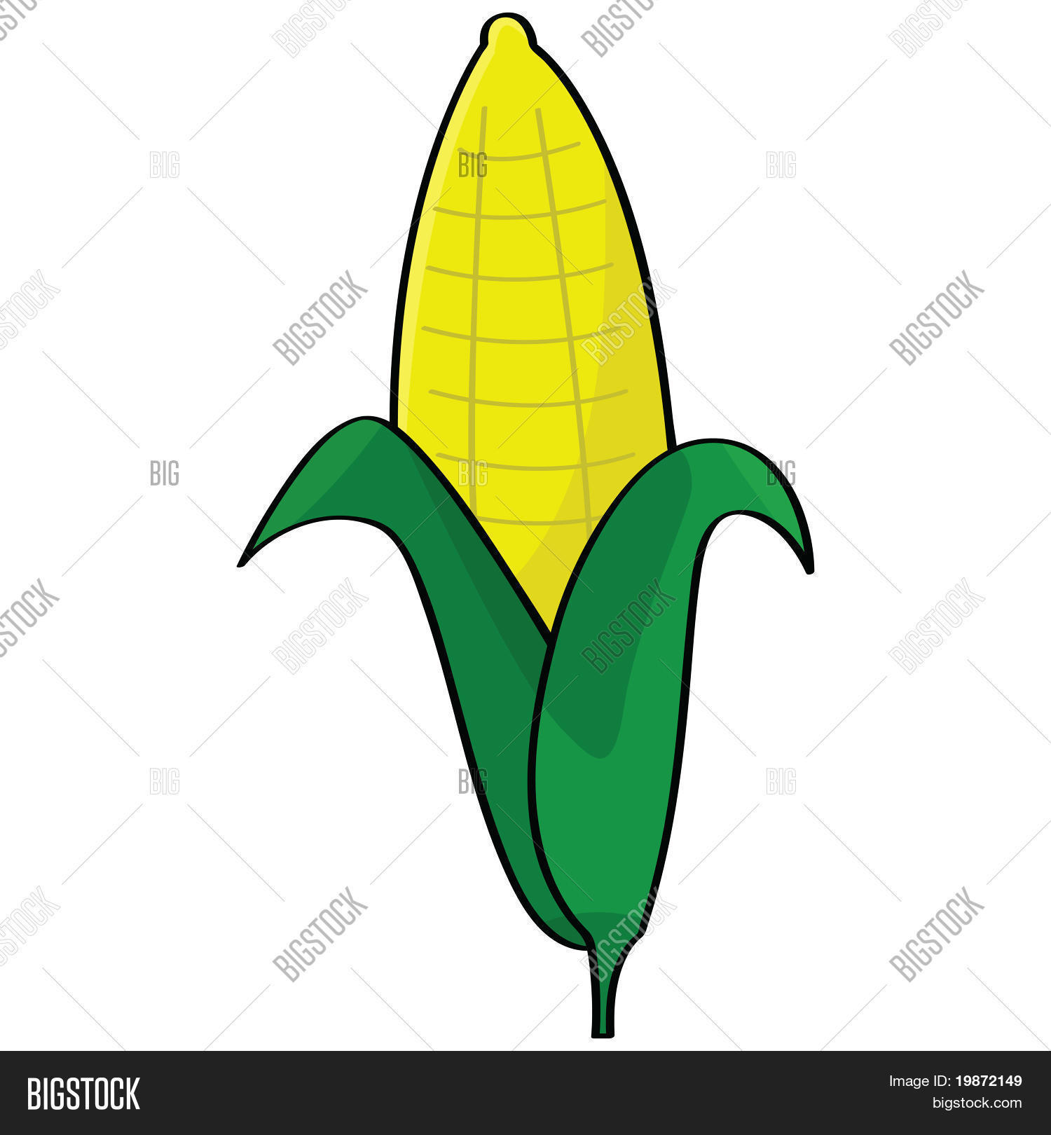 Cartoon Corn Vector & Photo (Free Trial) | Bigstock