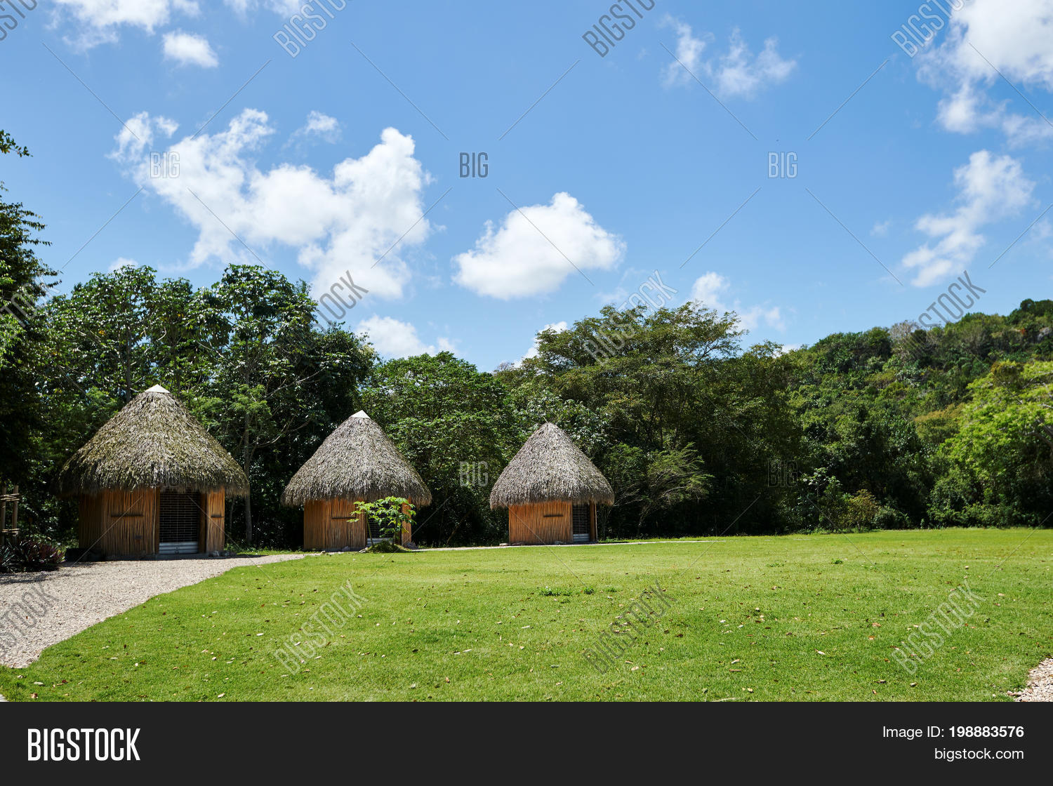 Tropical Huts On Image & Photo (Free Trial) | Bigstock