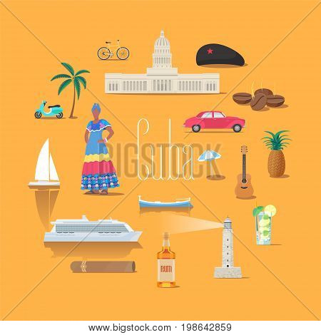 Set Icons Cuban Vector & Photo (Free Trial) | Bigstock