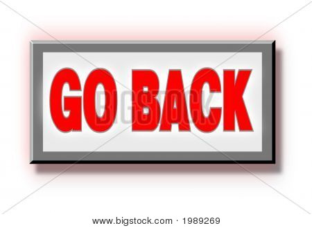 Go Back Sign Image & Photo (Free Trial) | Bigstock