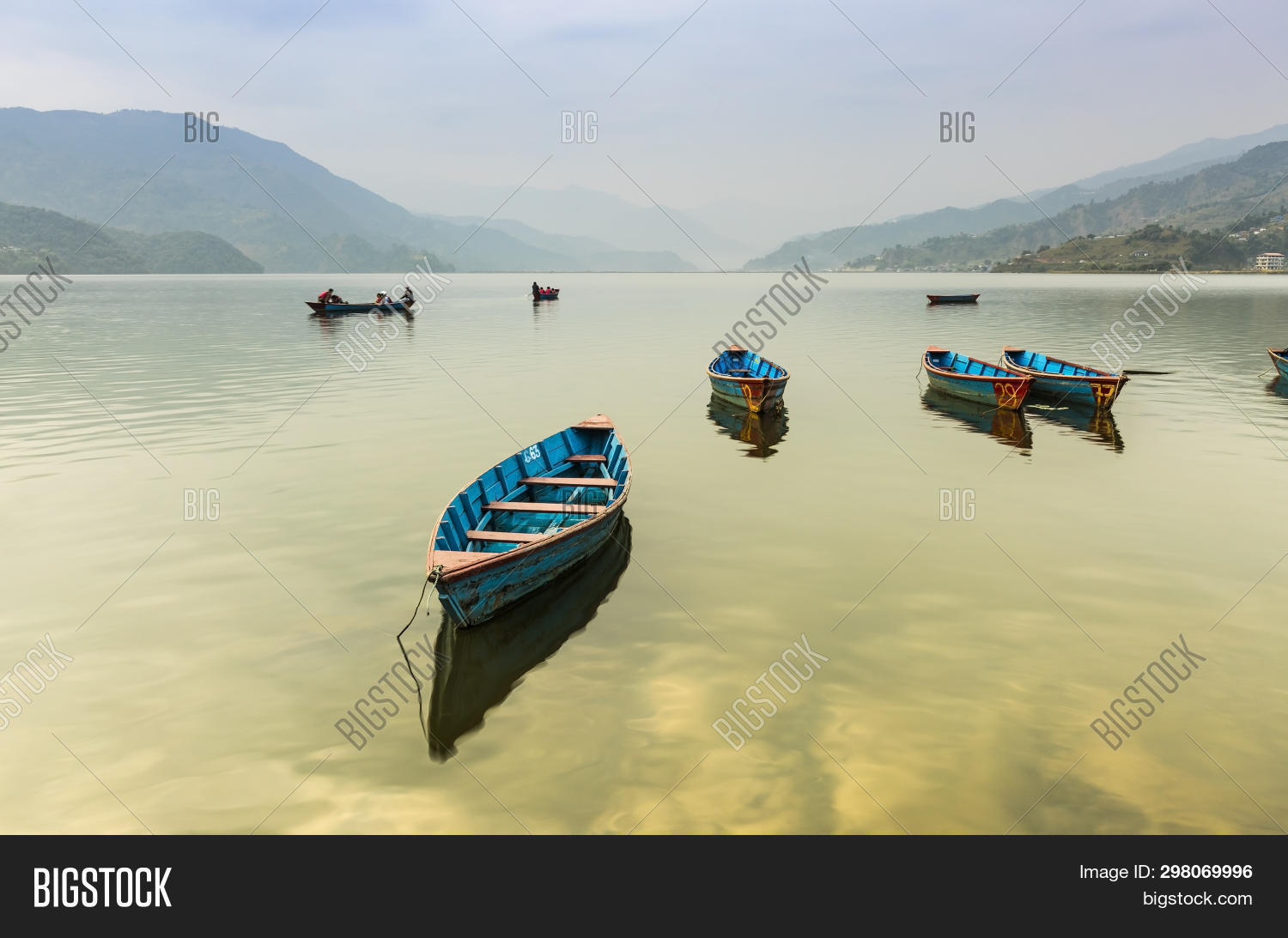 Beautiful Nepal Boats Image & Photo (Free Trial) | Bigstock