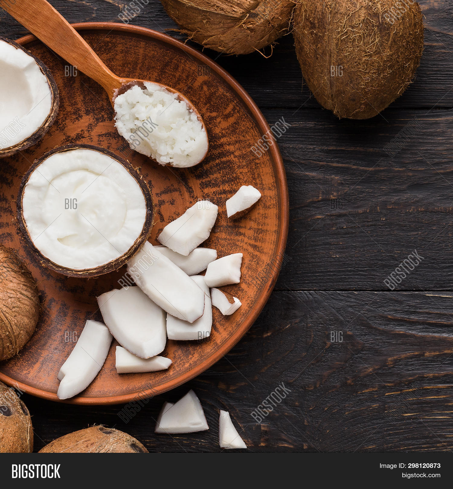 Coconut Pieces, Flesh Image & Photo (Free Trial) | Bigstock