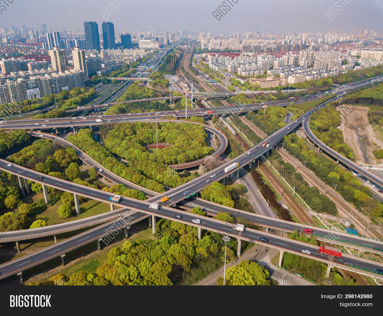 Aerial View Cars On Image & Photo (Free Trial) | Bigstock