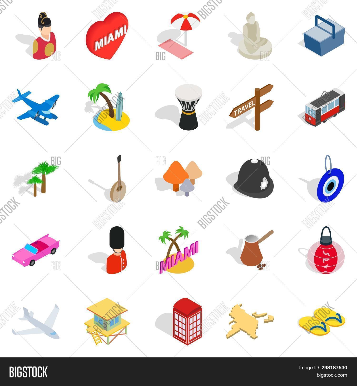 Discover Icons Set. Image & Photo (Free Trial) | Bigstock