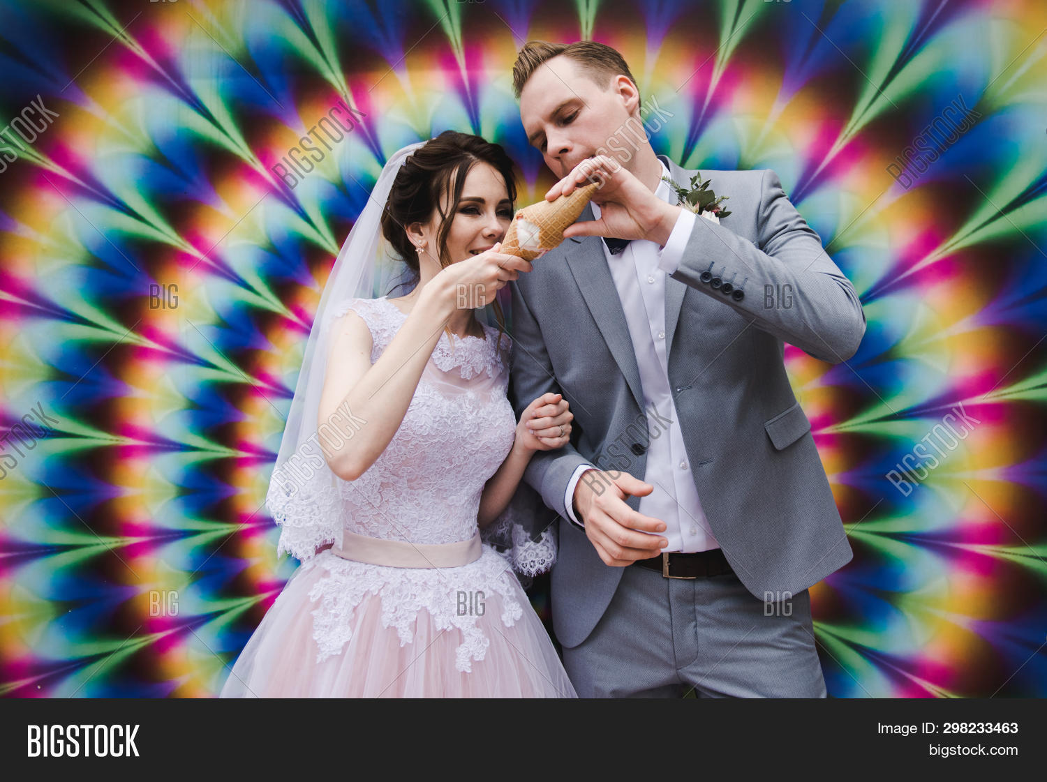 Bride Groom Eating Ice Image & Photo (Free Trial) | Bigstock