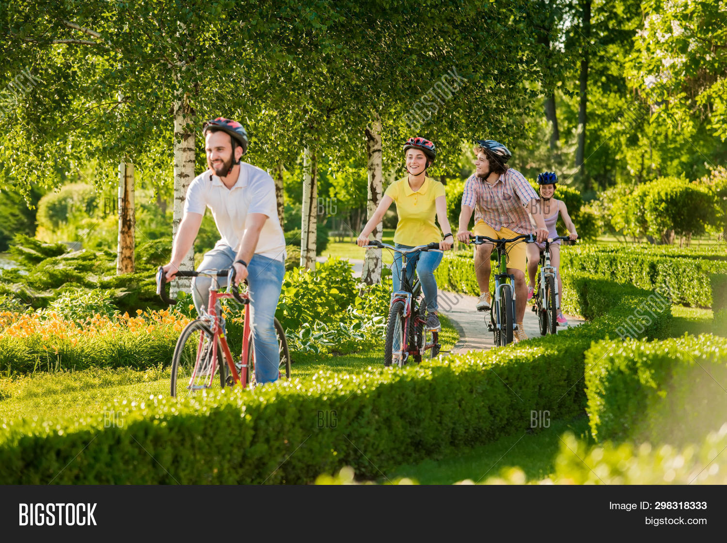 Young Happy Bikers Image & Photo (Free Trial) | Bigstock