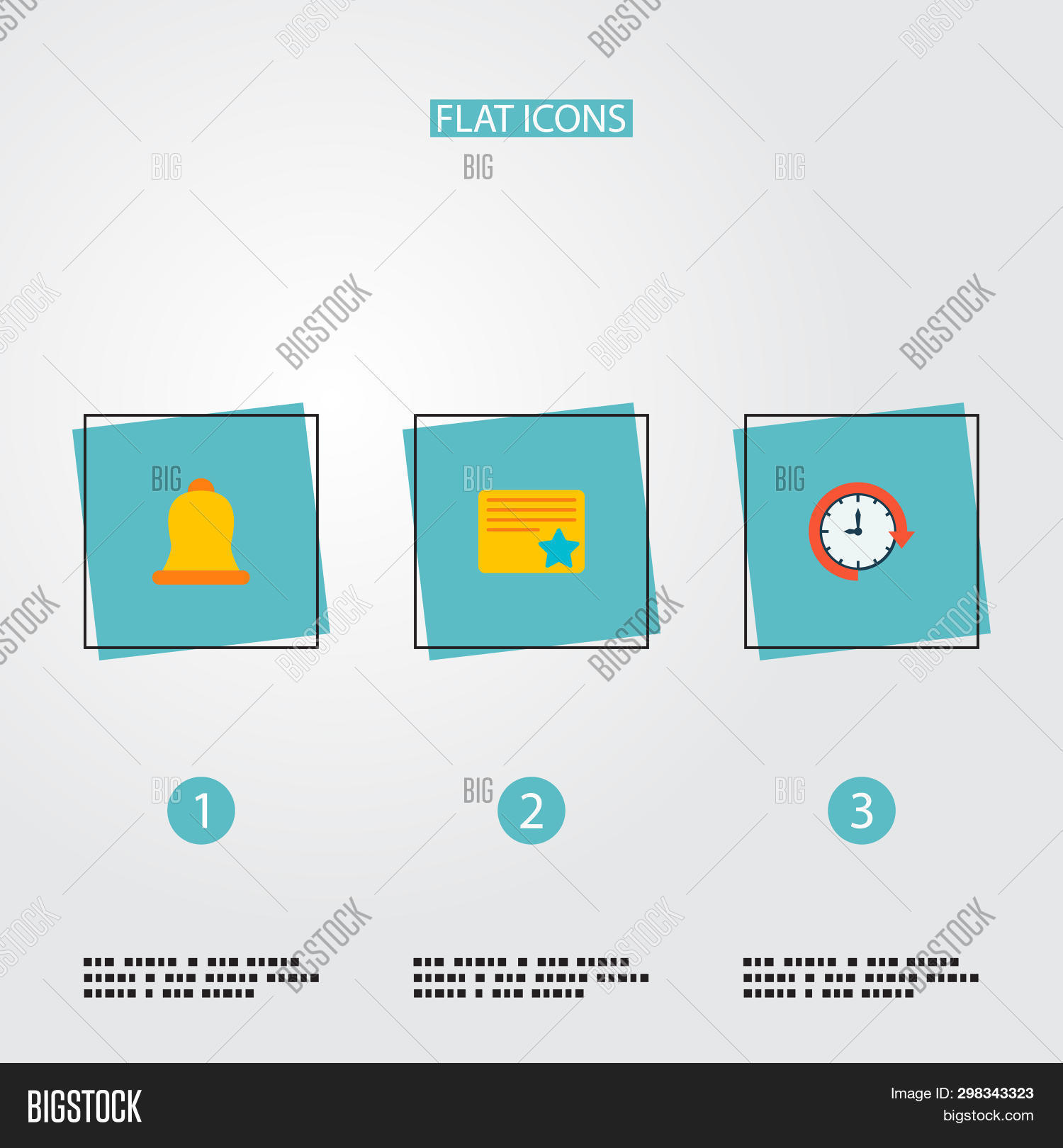 Set Project Icons Flat Image & Photo (Free Trial) | Bigstock