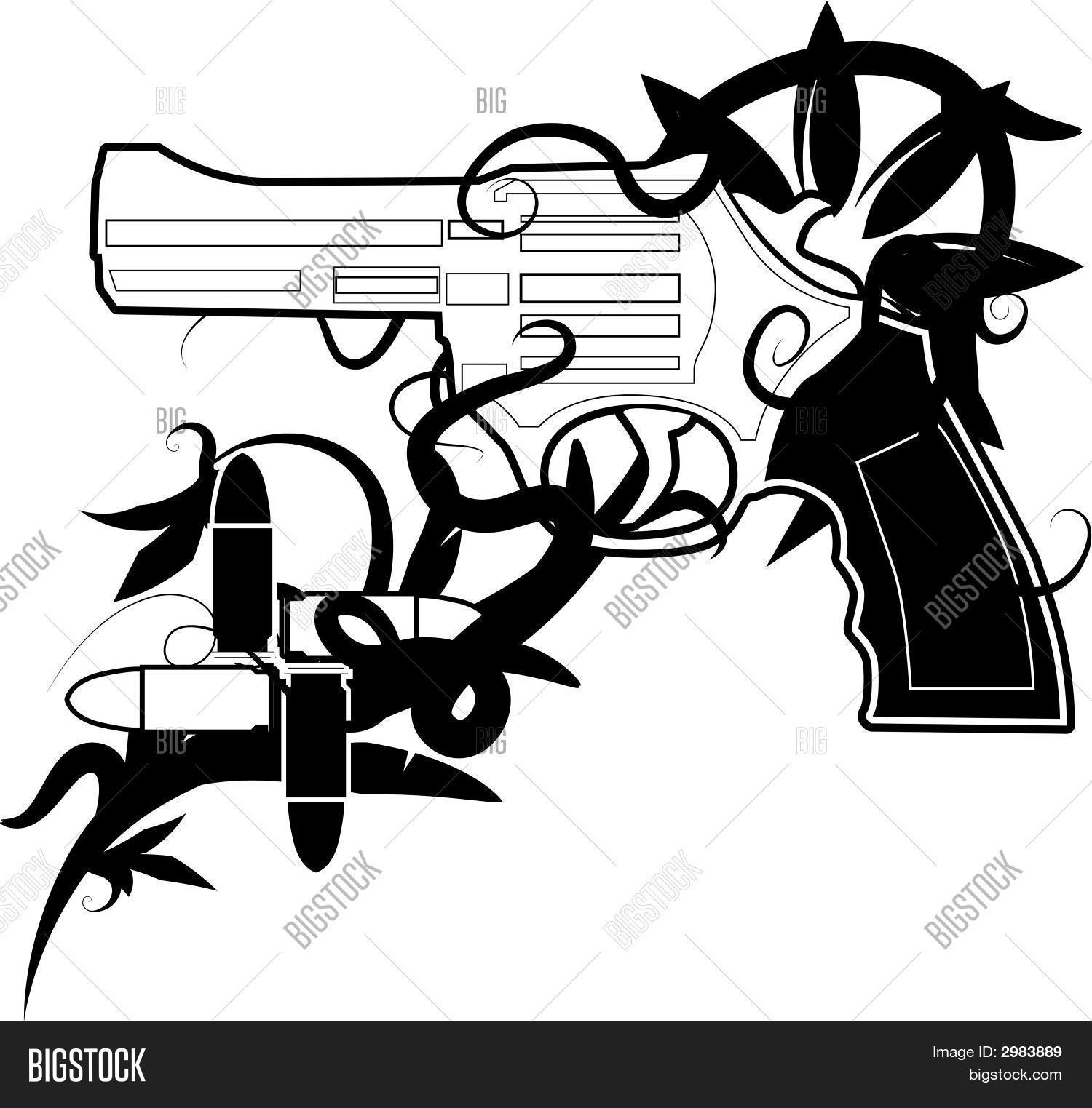 Gun Emblem Vector & Photo (Free Trial) | Bigstock