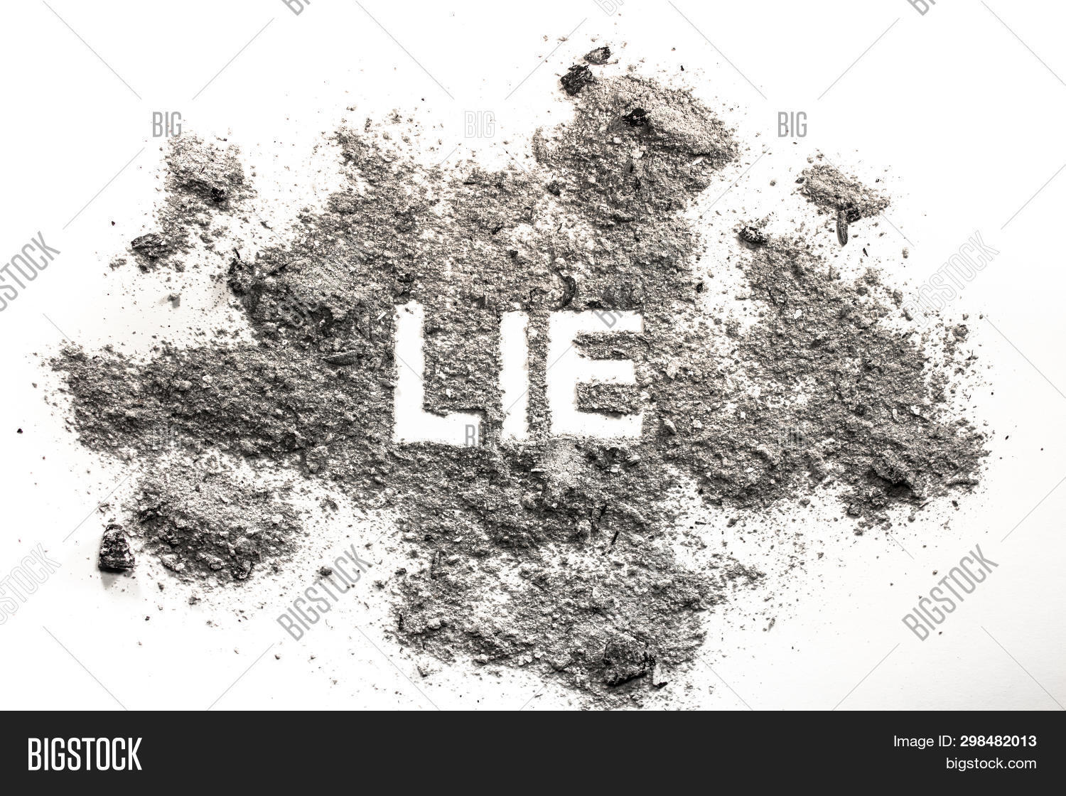 Lie Word Written Ash, Image & Photo (Free Trial) | Bigstock