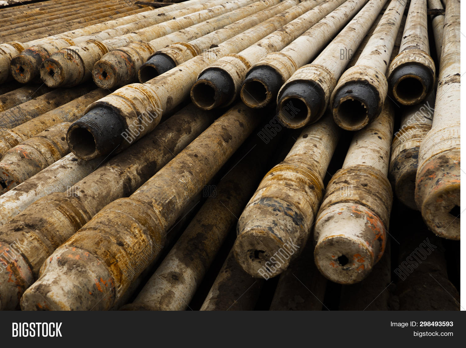 Oil Drill Pipe. Rusty Image & Photo (Free Trial) | Bigstock