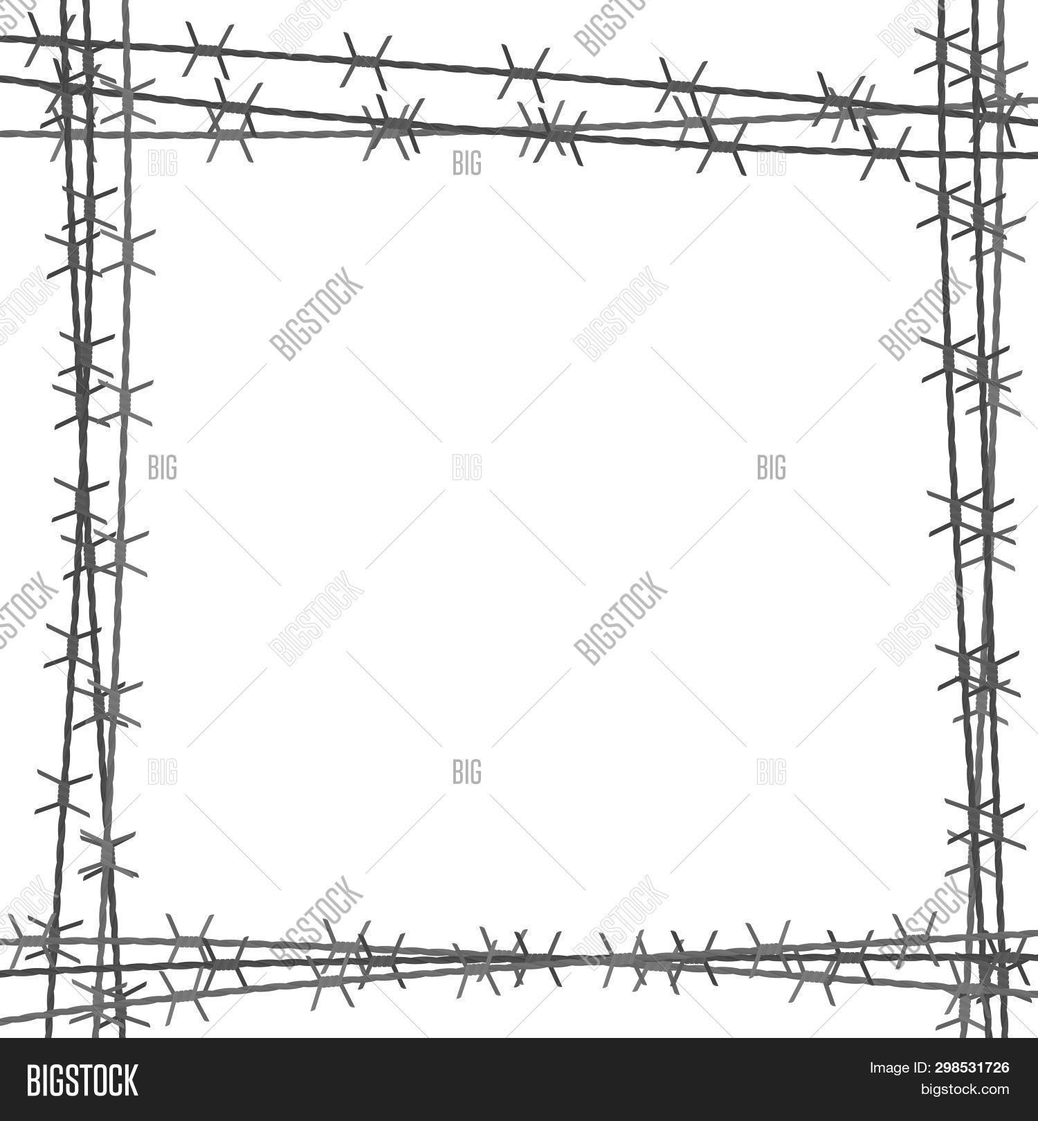 Barbed Wire Square Image & Photo (Free Trial) | Bigstock