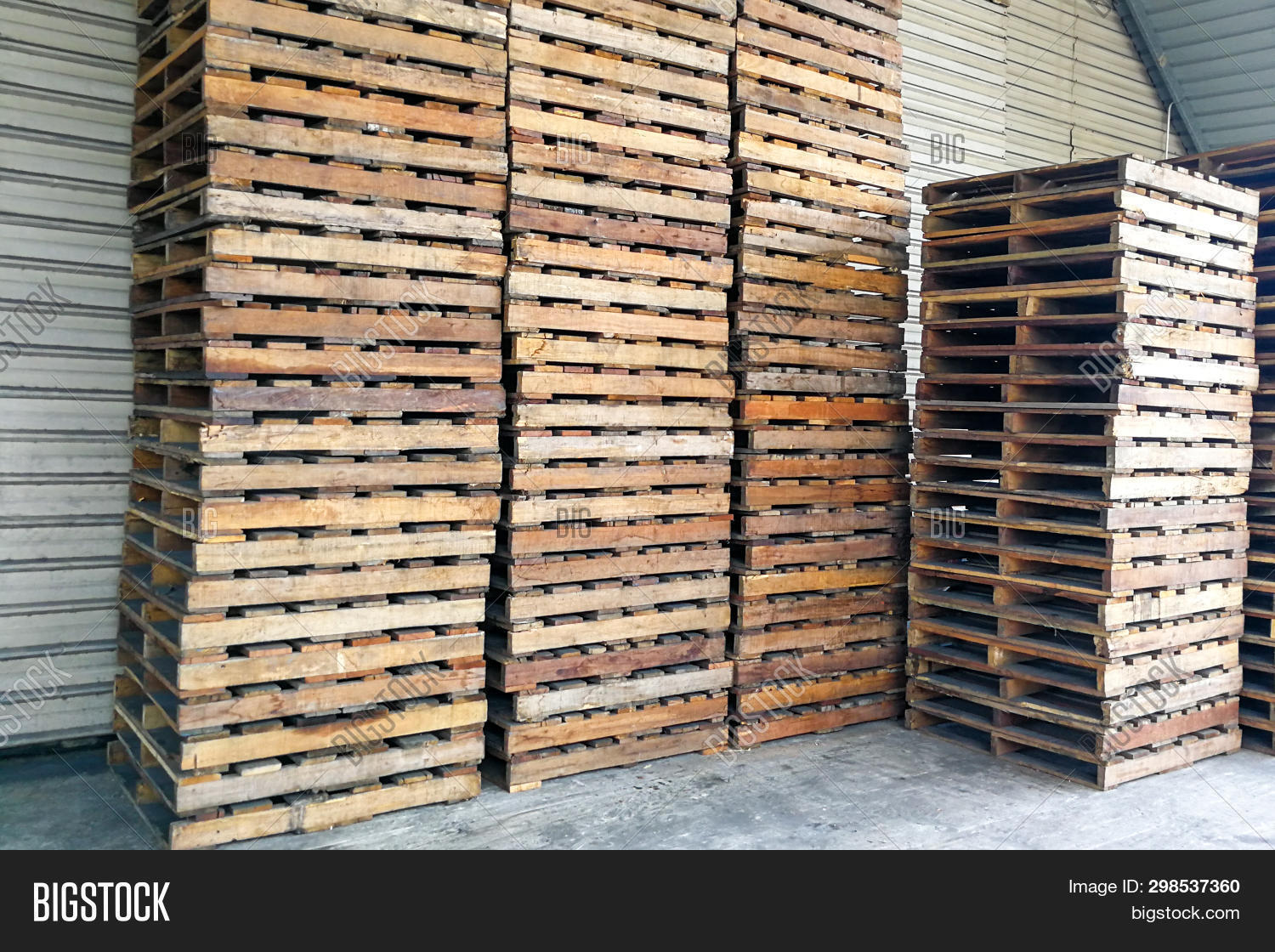 Stack Wooden Pallets Image & Photo (Free Trial) | Bigstock