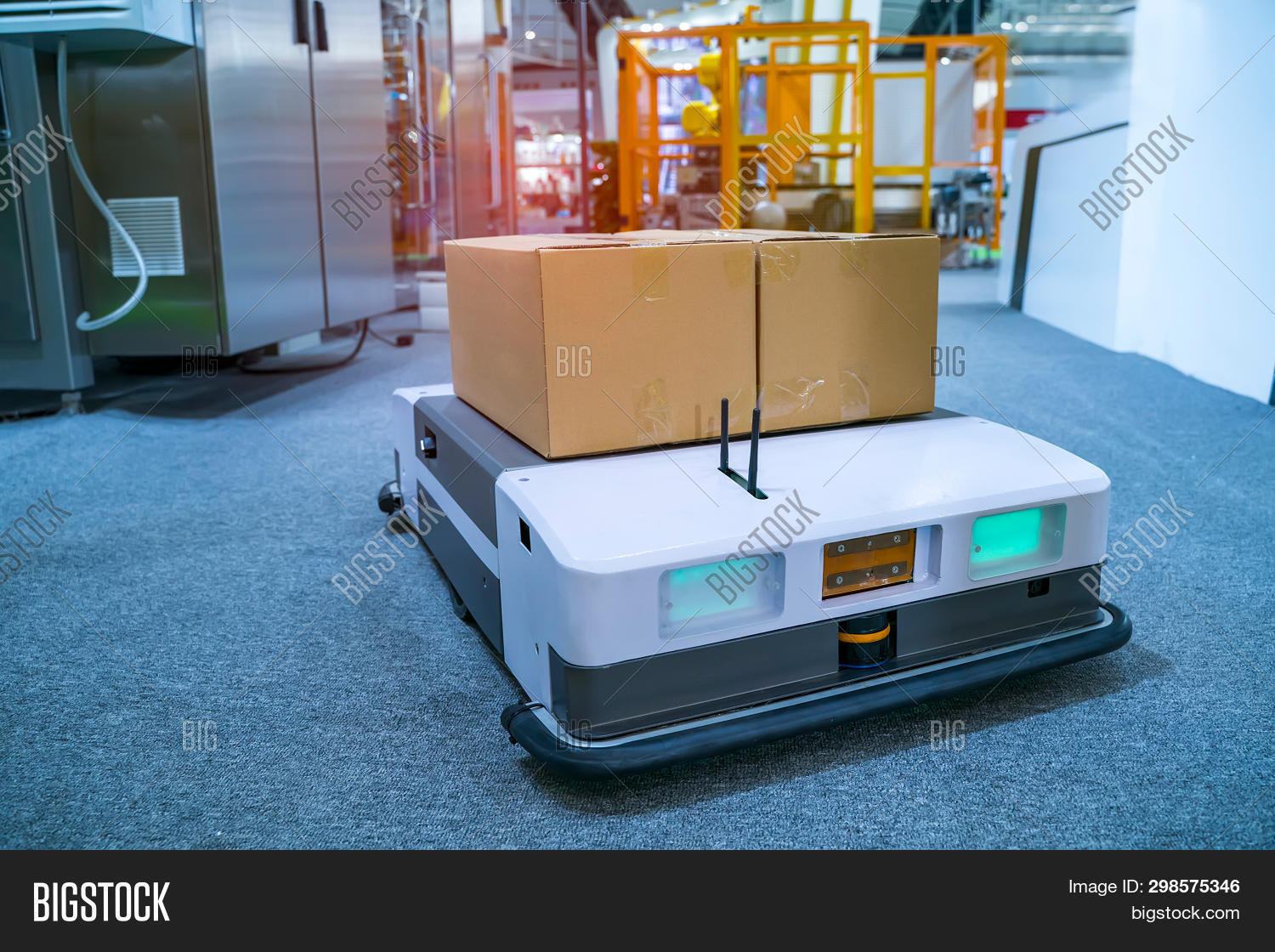 Warehouse Robot Car Image & Photo (Free Trial) | Bigstock