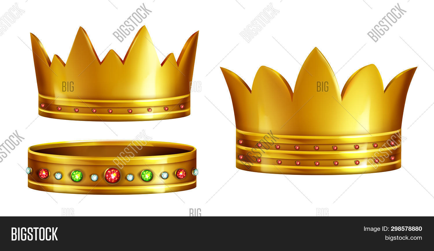 Set Royal Golden Image & Photo (Free Trial) | Bigstock
