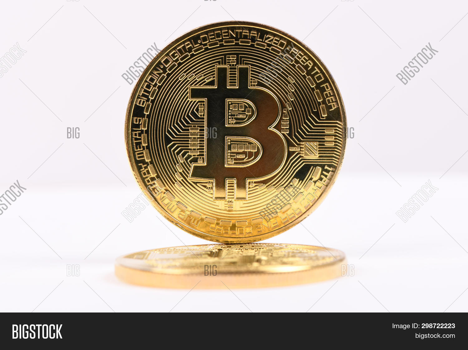 Golden Bitcoin Image & Photo (Free Trial) | Bigstock