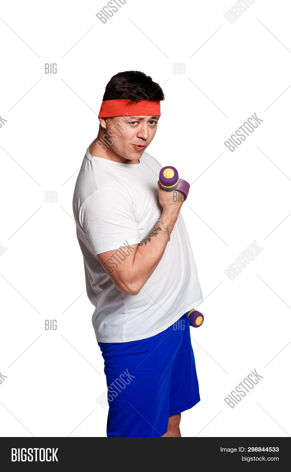 Fat Man Exercising Image & Photo (Free Trial) | Bigstock