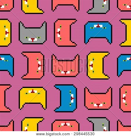 Cat Face Pattern Vector & Photo (Free Trial) | Bigstock