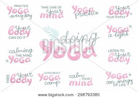 Letters Yoga Images, Illustrations & Vectors (Free) - Bigstock