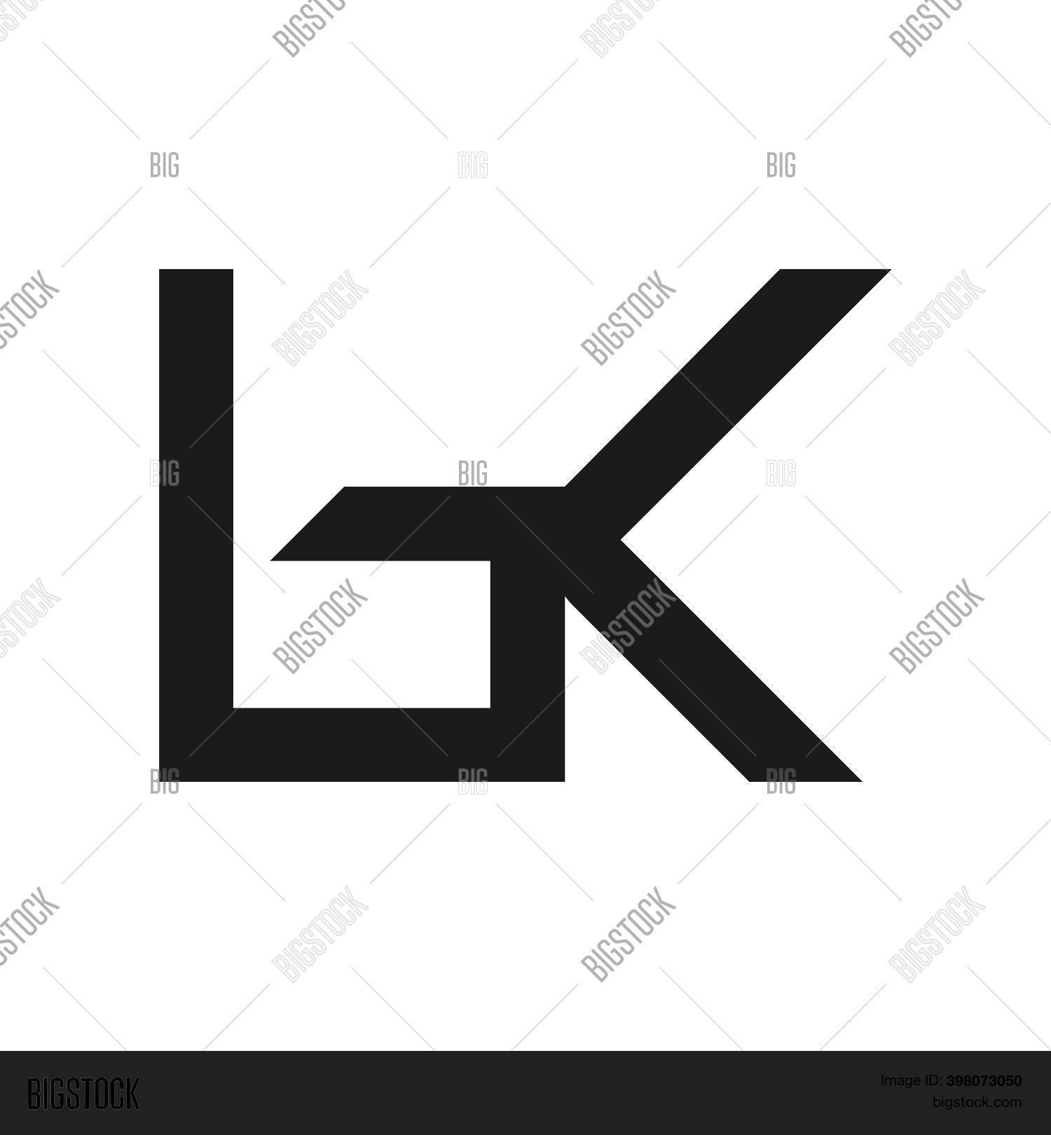 Initial Letter Bk Vector & Photo (Free Trial) | Bigstock