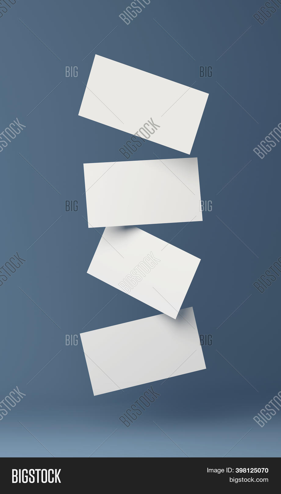 Flying Business Cards Image & Photo (Free Trial) | Bigstock