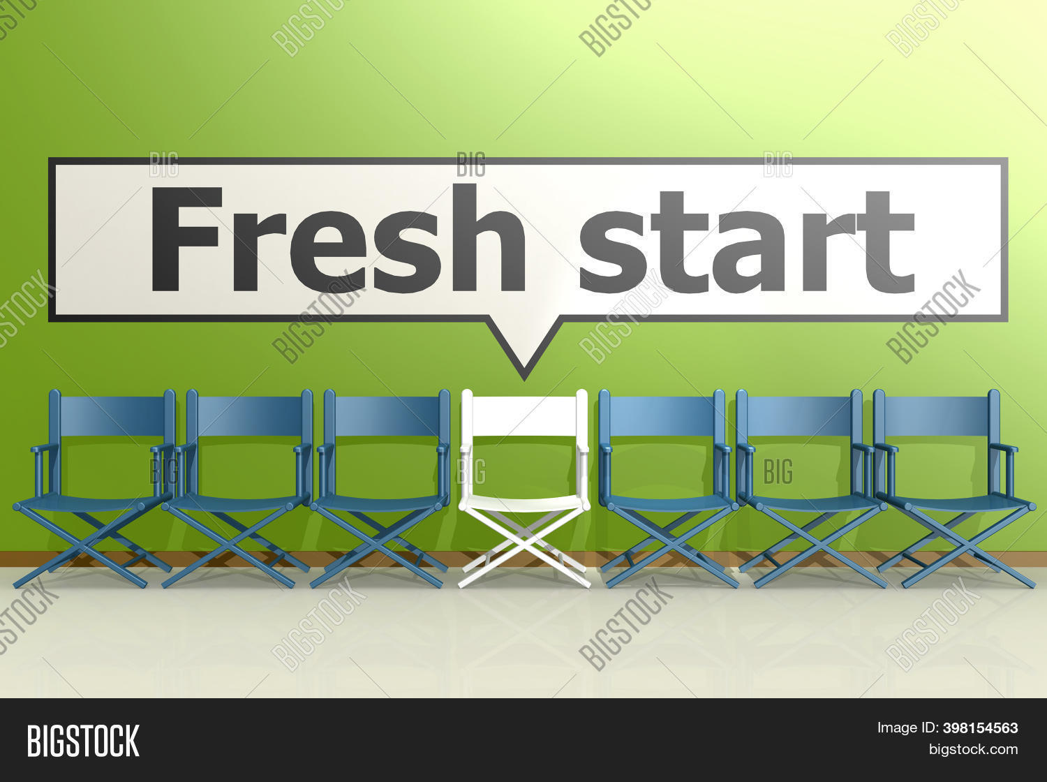 Row Chairs Fresh Start Image & Photo (Free Trial) | Bigstock