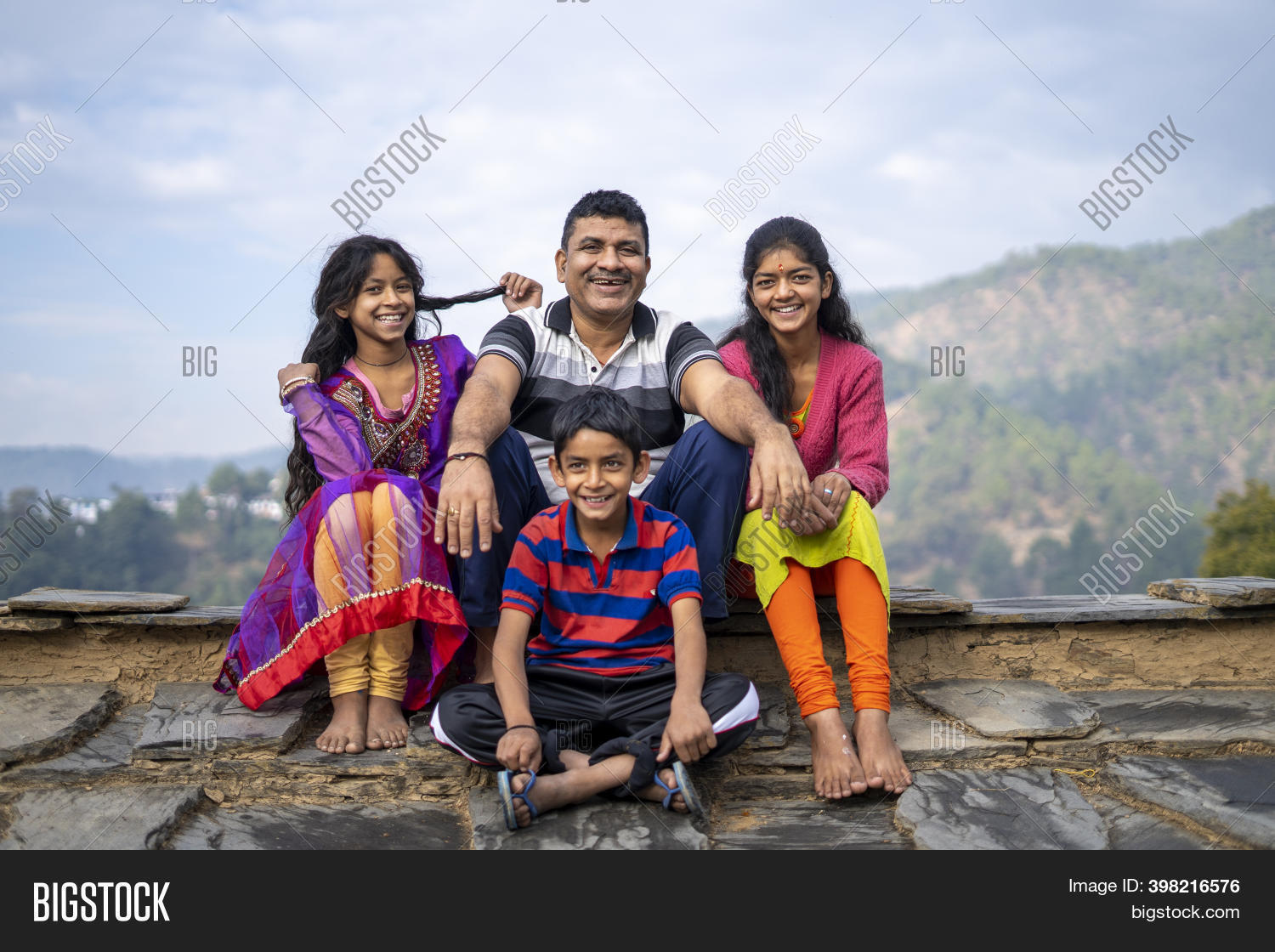 Indian Father Sitting Image & Photo (Free Trial) | Bigstock