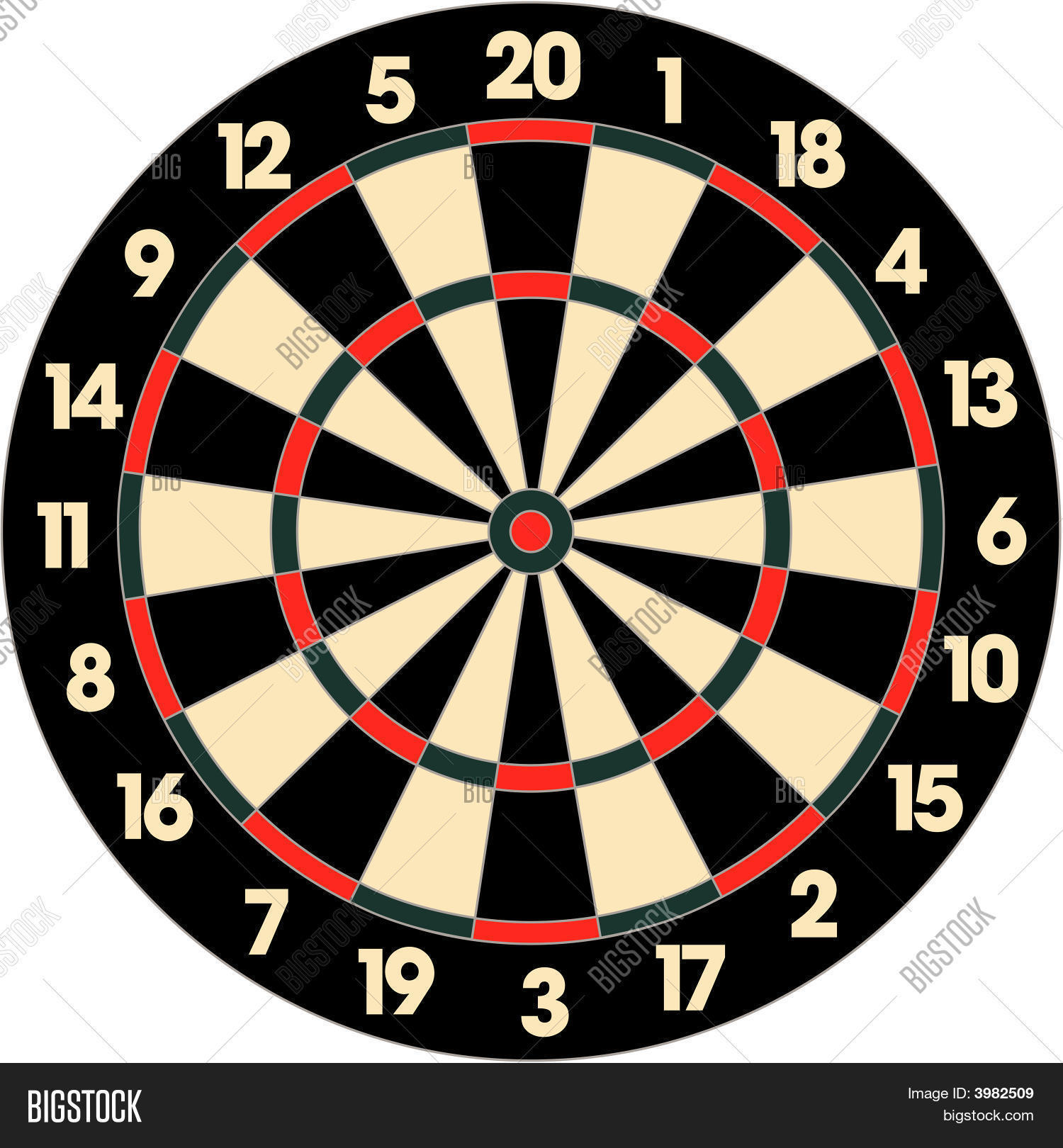 Dart Board.Eps Vector & Photo (Free Trial) | Bigstock