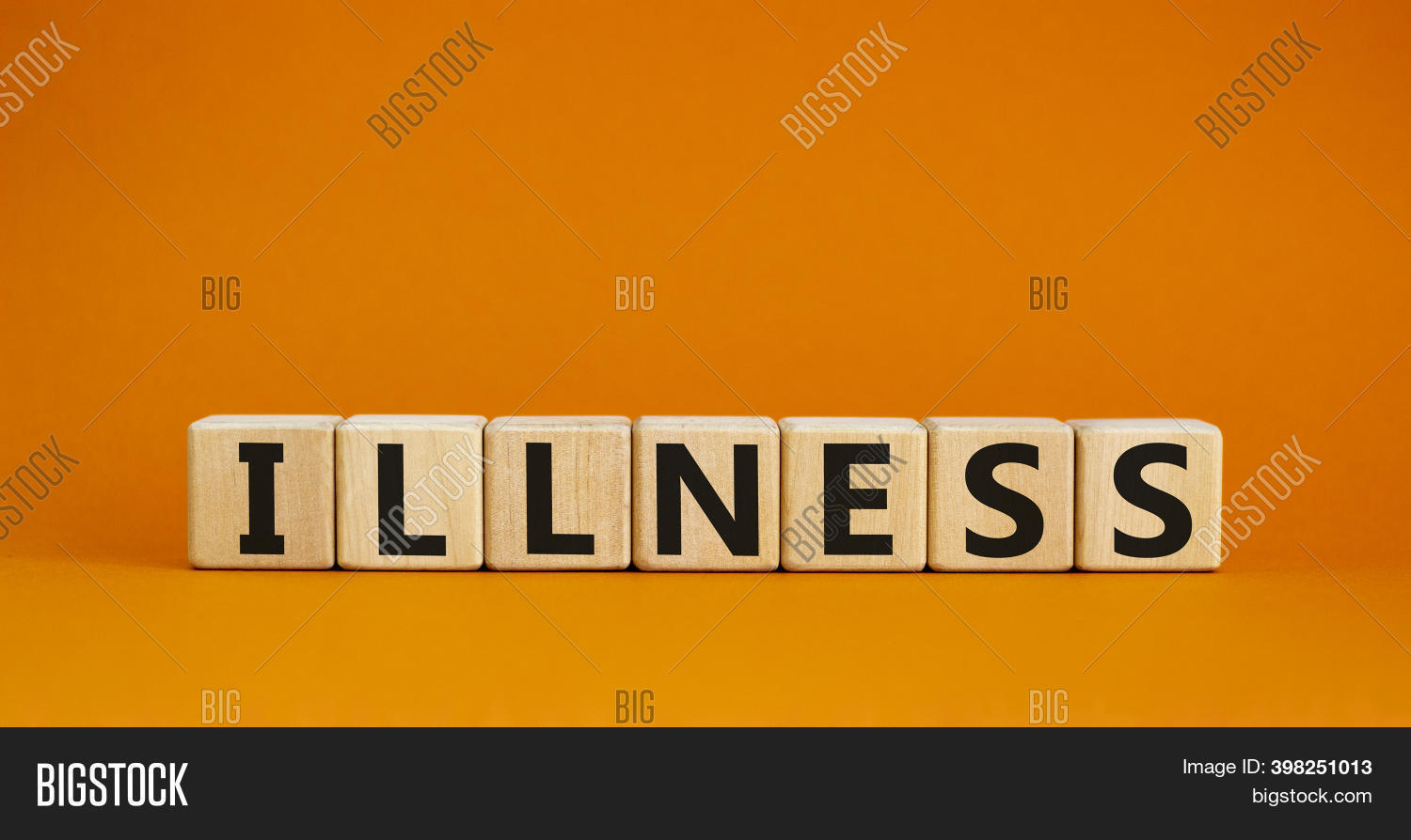 Illness Symbol. Wooden Image & Photo (Free Trial) | Bigstock