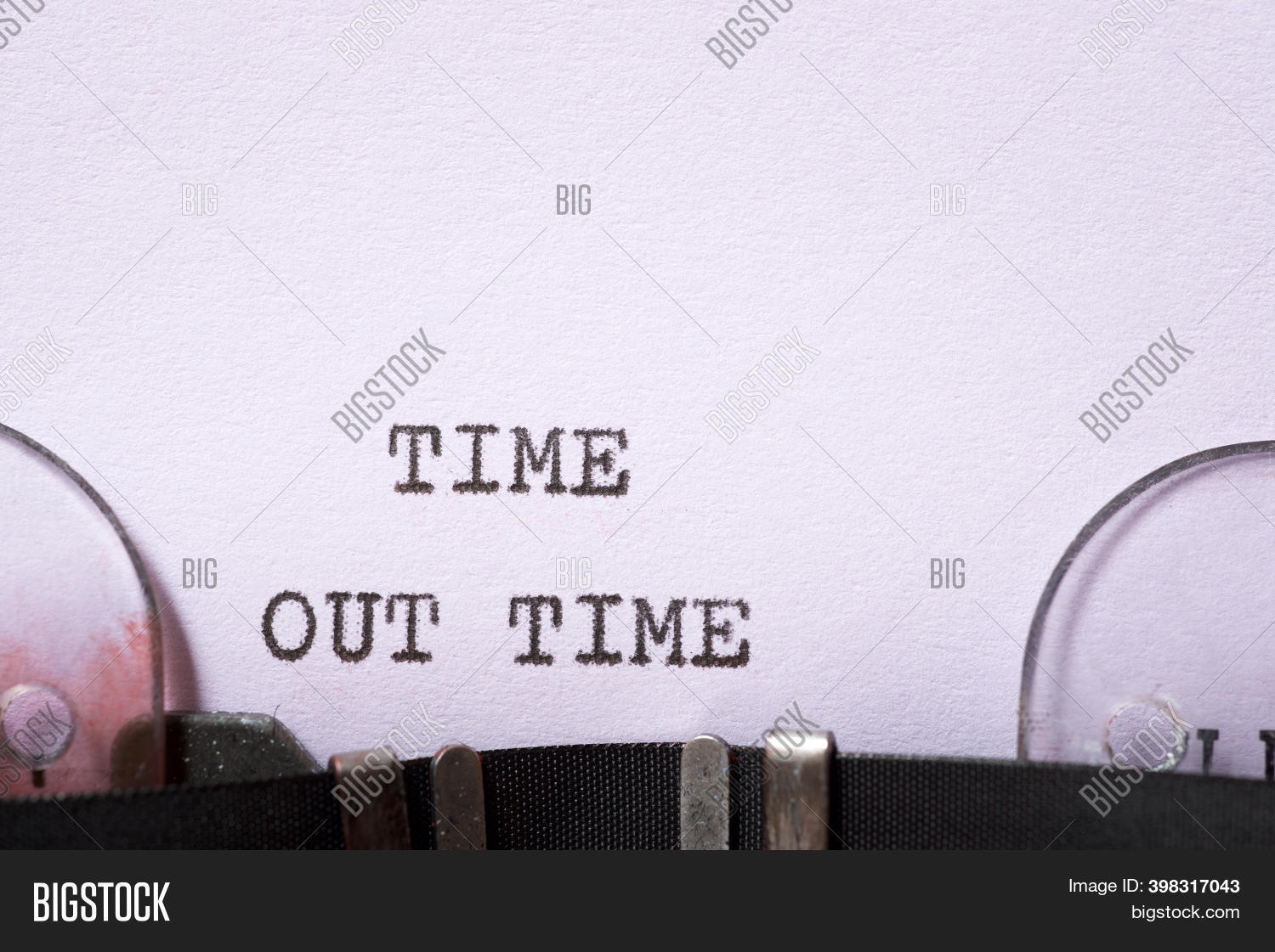 Time Out Time Phrase Image & Photo (Free Trial) | Bigstock