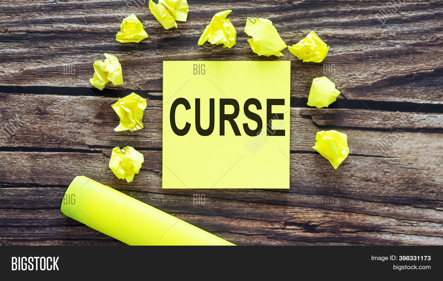 Notes About Curse , Image & Photo (Free Trial) | Bigstock