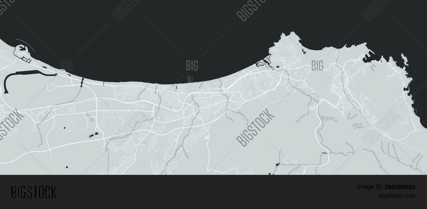 Urban City Map Muscat Vector & Photo (Free Trial) | Bigstock