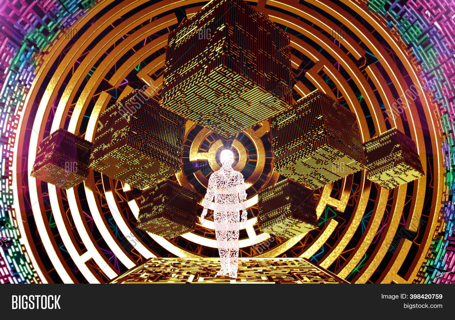 Psychedelic Maze. Image & Photo (Free Trial) | Bigstock