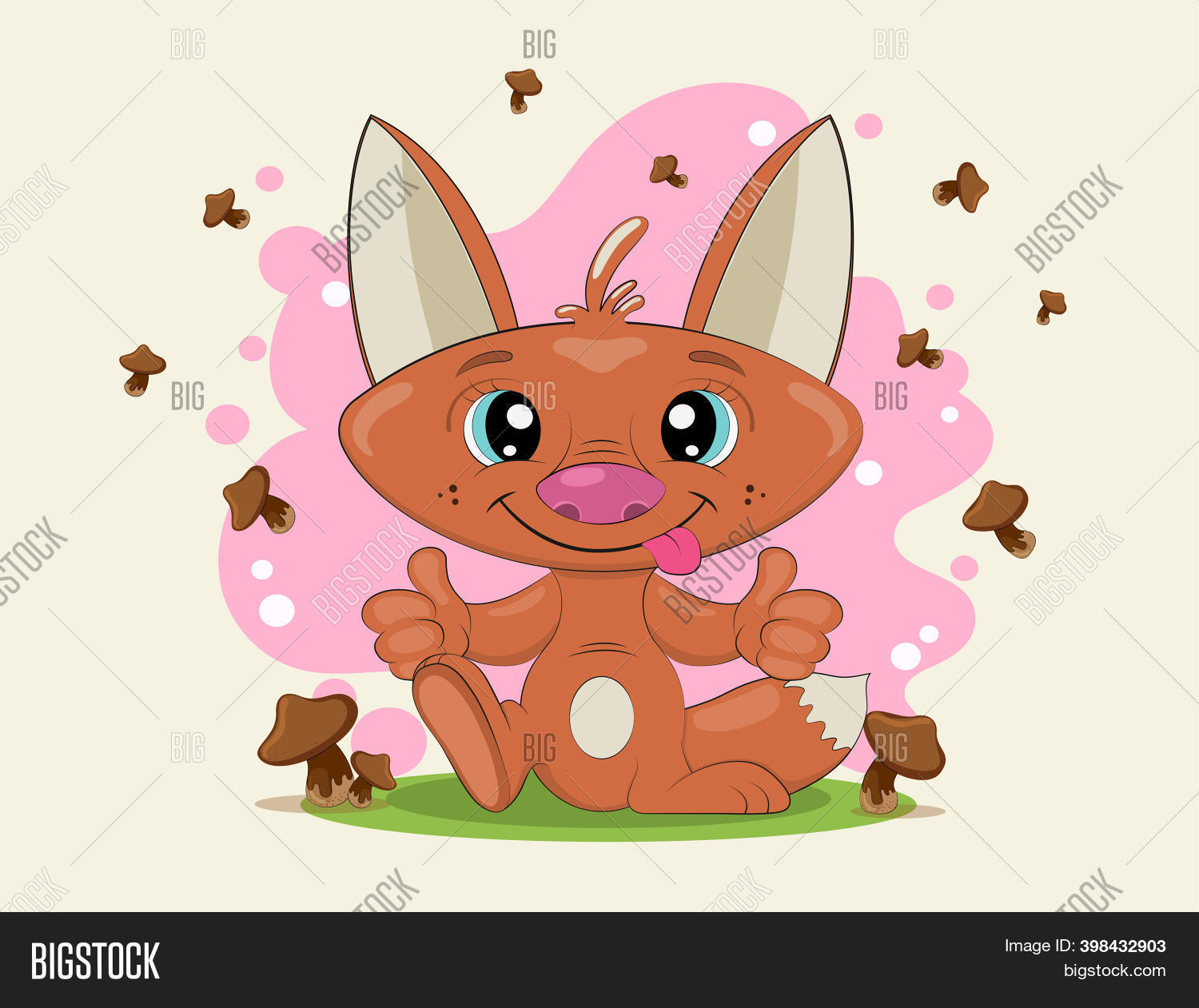 Cartoon Little Fox Image & Photo (Free Trial) | Bigstock