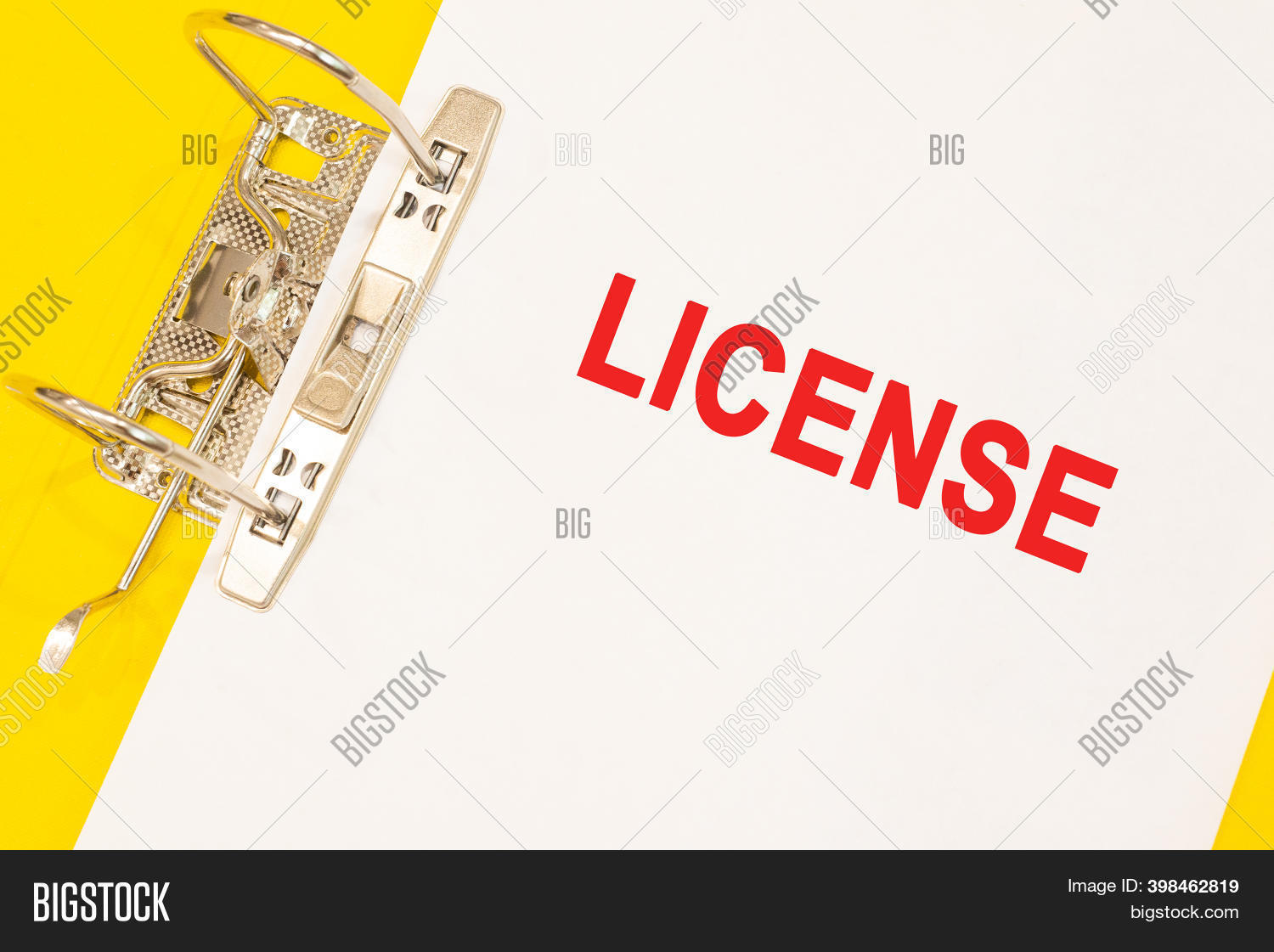 Word License On White Image & Photo (Free Trial) | Bigstock