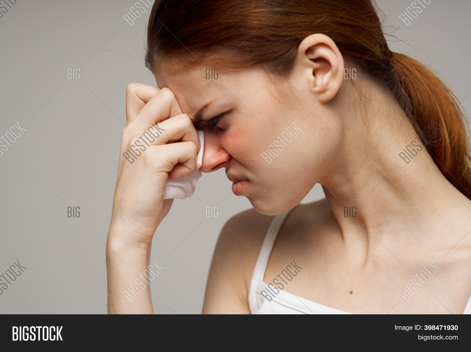 Woman Runny Nose Image & Photo (Free Trial) | Bigstock