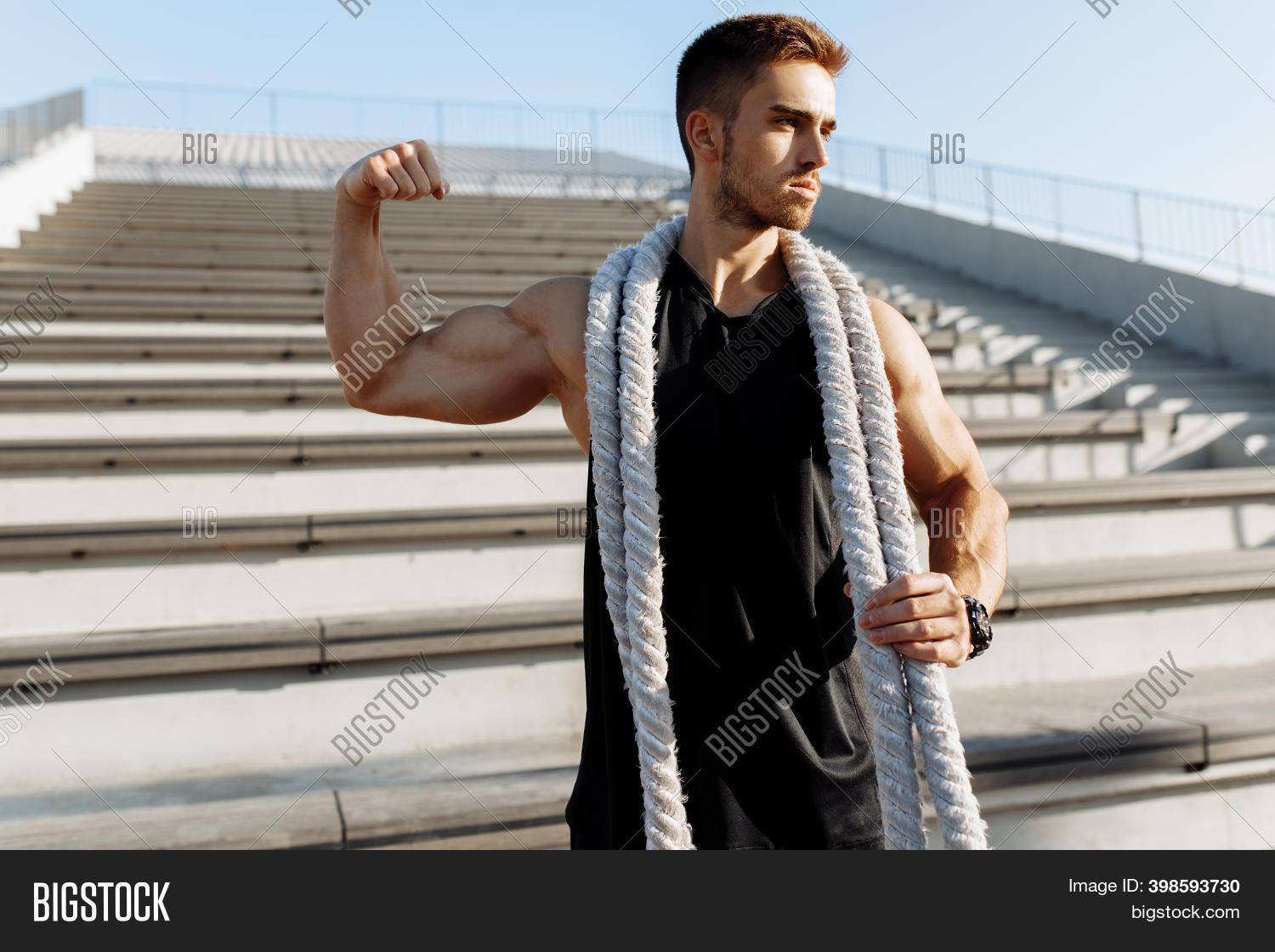 Sporty Young Man Doing Image & Photo (Free Trial) | Bigstock