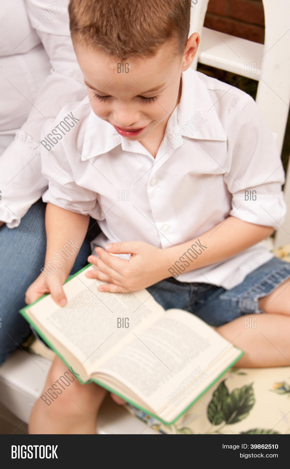 Cute Young Boy Reading Image & Photo (Free Trial) | Bigstock