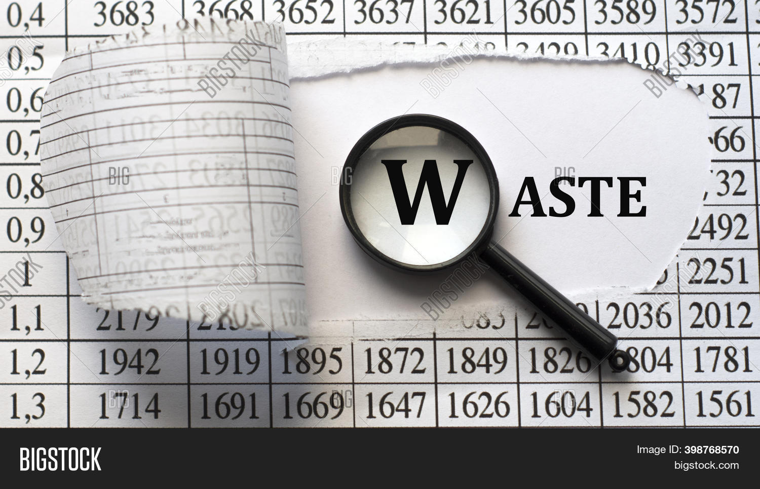 Waste - Word Behind Image & Photo (Free Trial) | Bigstock
