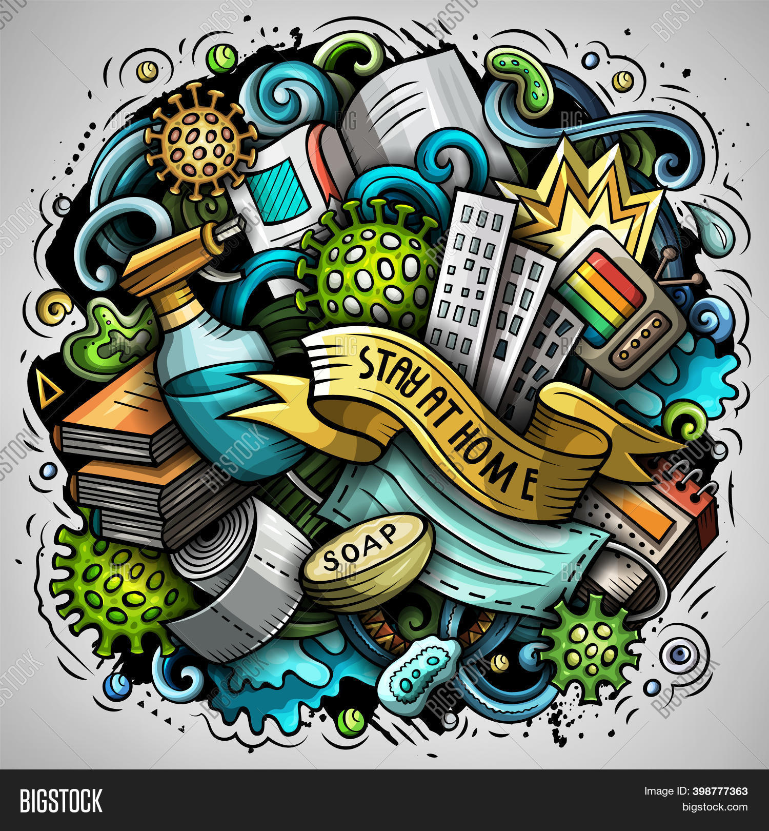 Cartoon Raster Doodles Image & Photo (Free Trial) | Bigstock