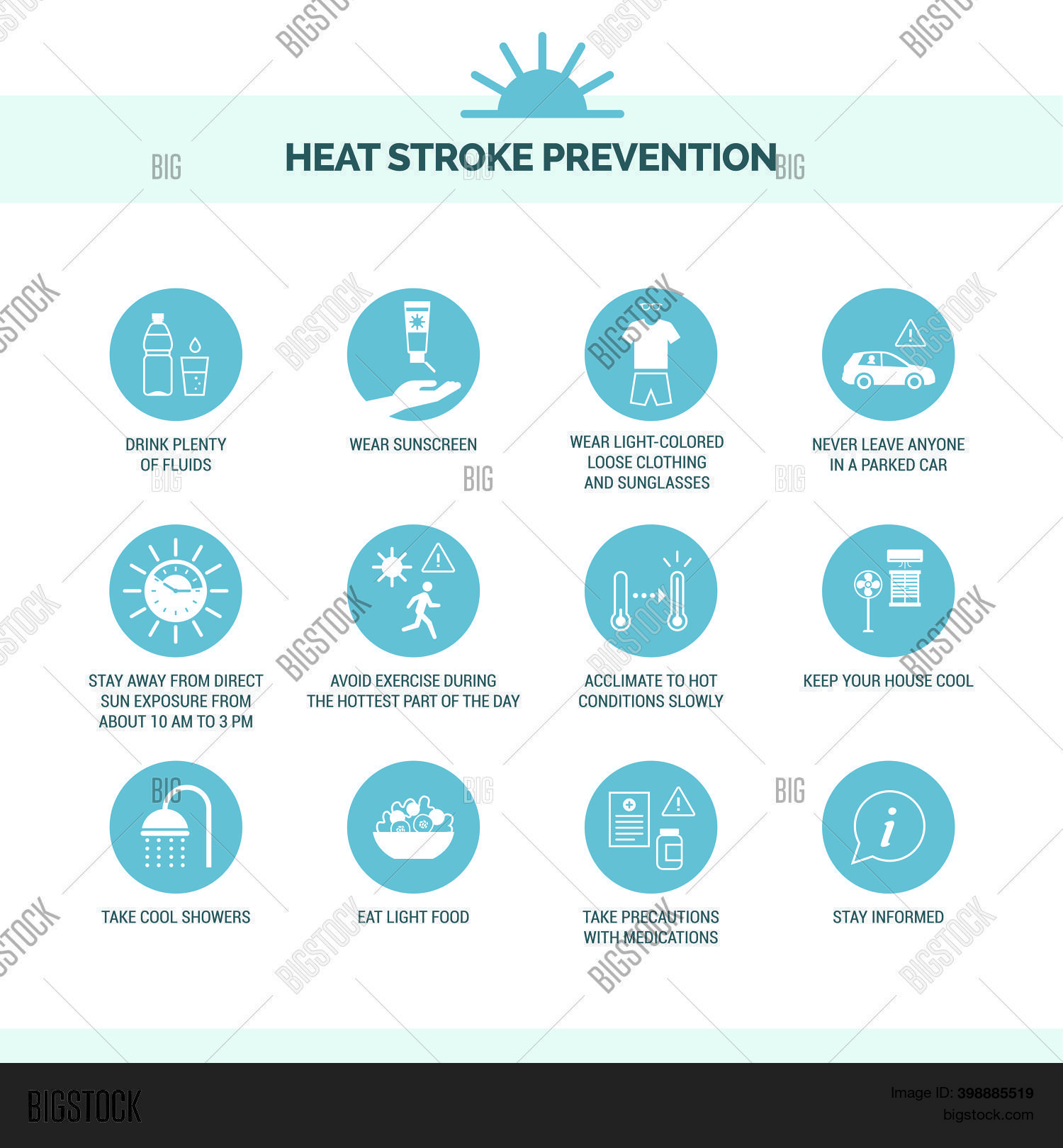 Heat Stroke Heat Vector And Photo Free Trial Bigstock