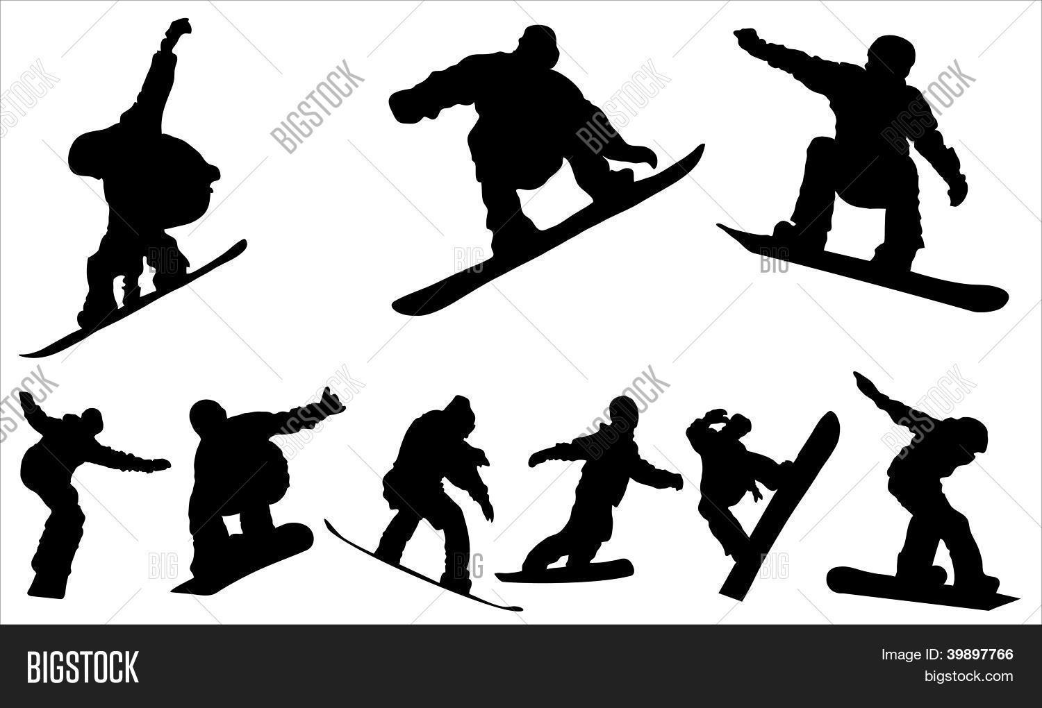 Snowboarding - Vector Vector & Photo (Free Trial) | Bigstock