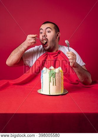 Young Man Eating All Image & Photo (Free Trial) | Bigstock