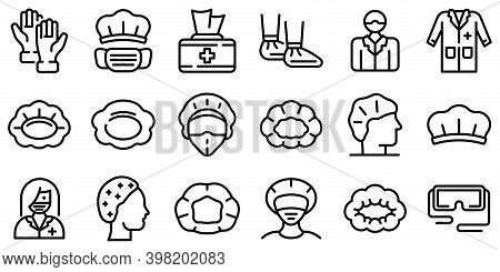 Hair Cover Icons Set Vector & Photo (Free Trial) | Bigstock