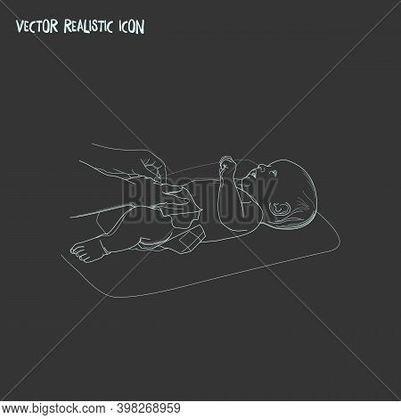 Changing Diaper Icon Image & Photo (Free Trial) | Bigstock