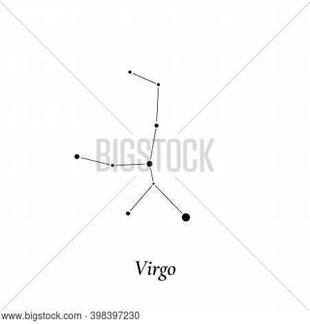 Virgo Sign. Stars Map Vector & Photo (Free Trial) | Bigstock