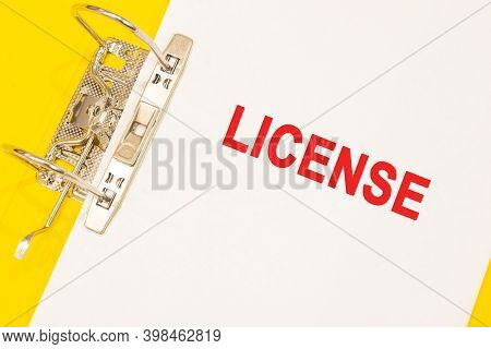 Word License On White Image & Photo (Free Trial) | Bigstock