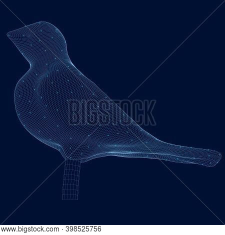 Wireframe Bird Made Vector & Photo (Free Trial) | Bigstock